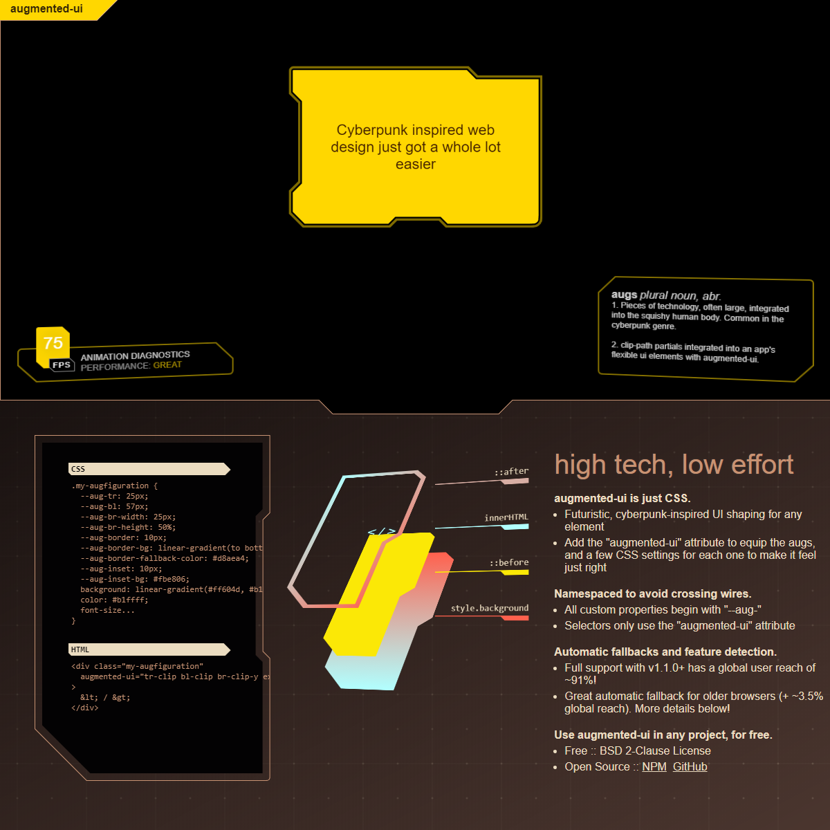 augmented-ui v1.1.2 - Integrate your apps with technology